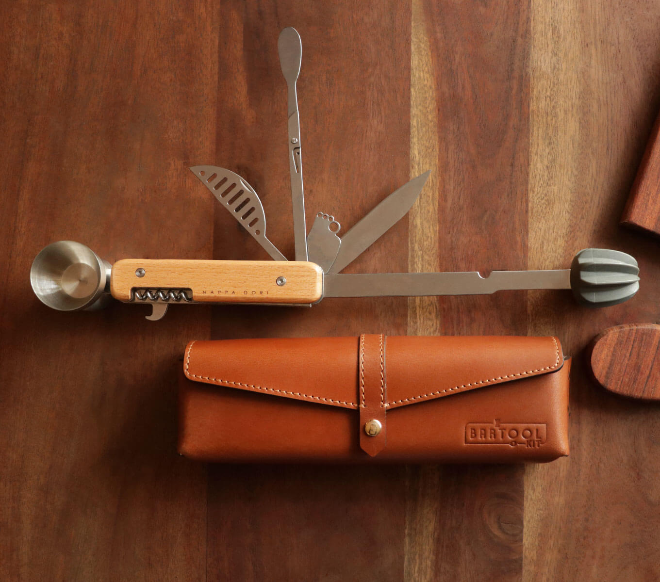 Leather Bar Tool Kit | Foldable Cocktail Set for Home Bar – NAPPA DORI